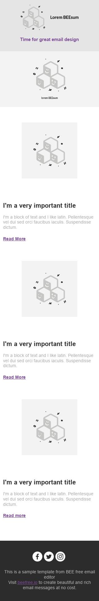 Wireframe Newsletter | Newsletter Email Template for News, Blog ...