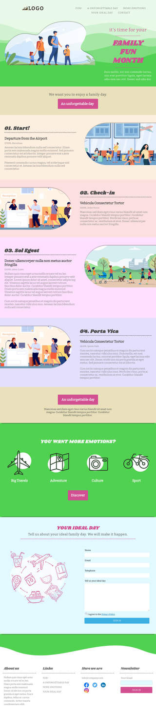 Summer Page Templates - Beefree