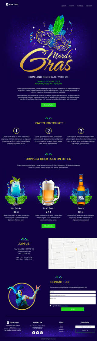 Free HTML Page Templates - Beefree