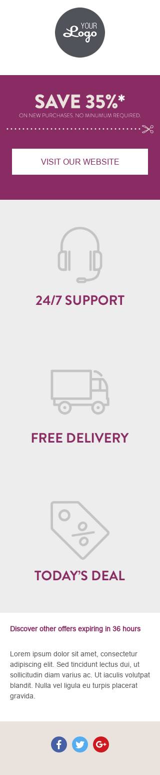 Basic Coupon | Transactional Email Template - BEE Free